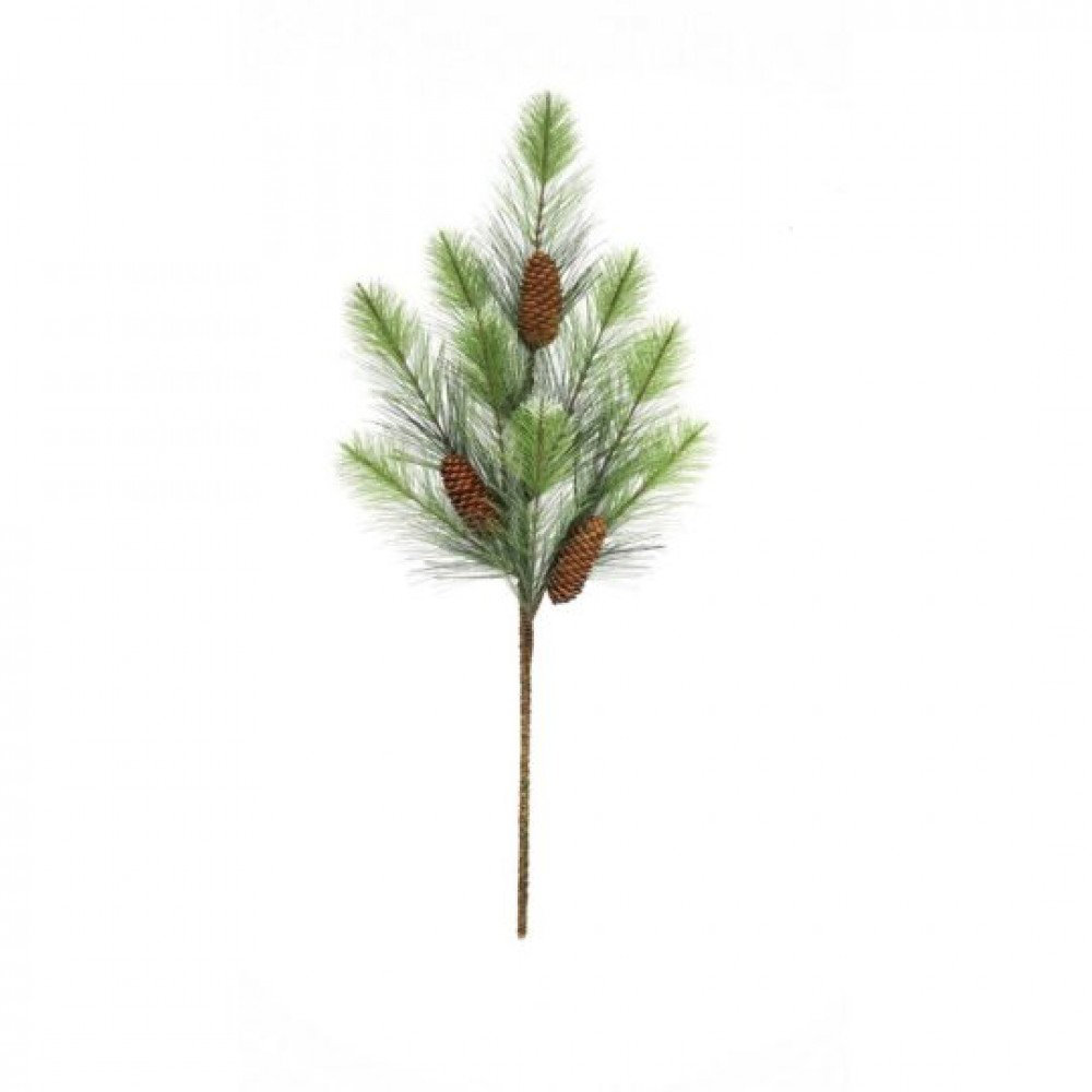Ebern Designs Feathered Pine Spray With Cones Faux Plants And Trees ...