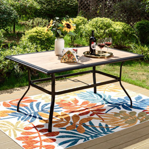 Lark Manor Argyri 6 - Person Rectangular Outdoor Dining Set & Reviews ...