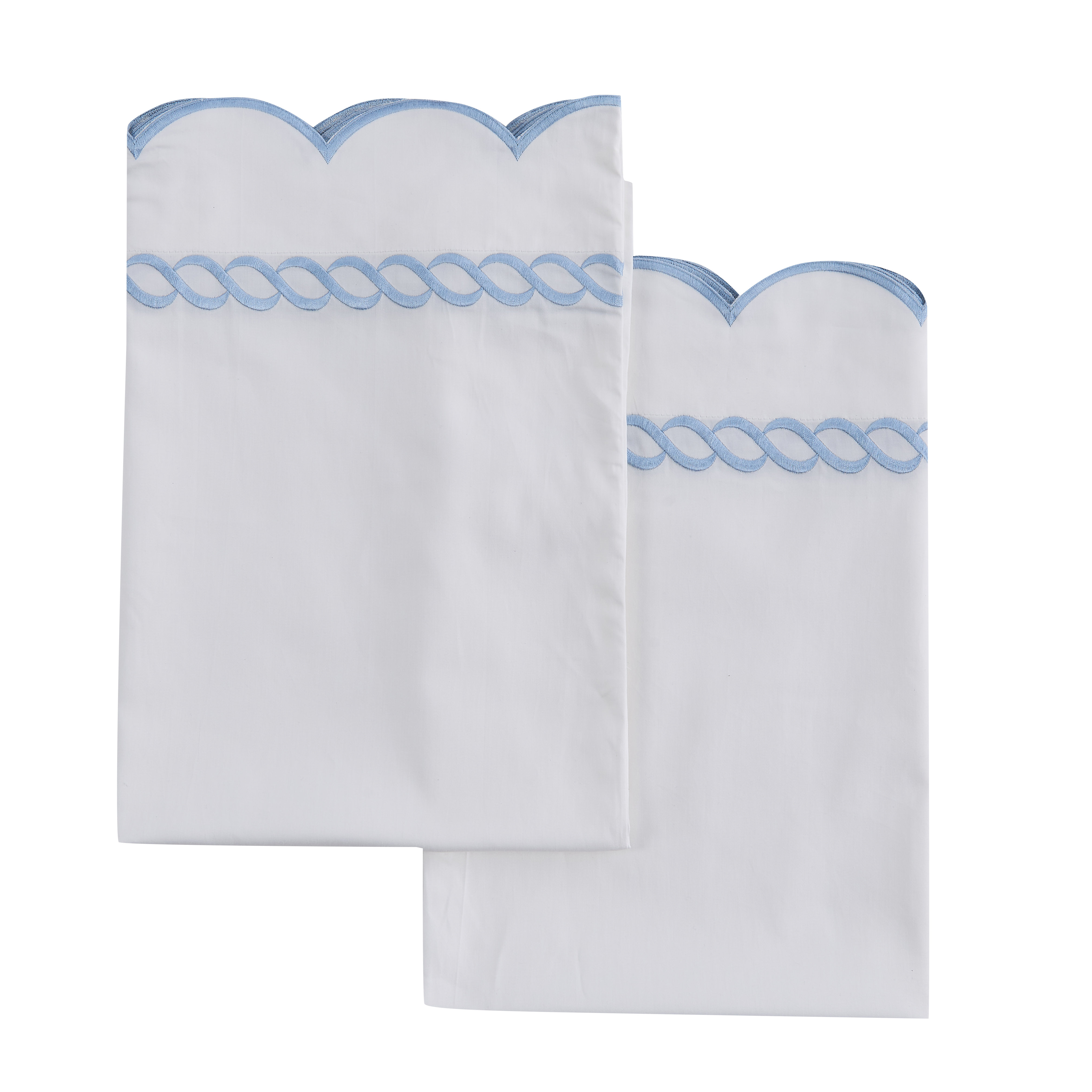 Melange Home T600 SCALLOP ROPE SHEET SET AND PILLOWCASES | Wayfair