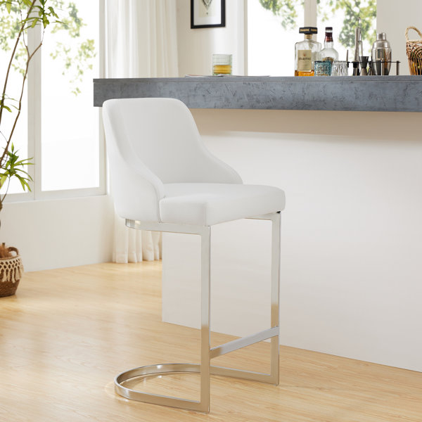 Orren Ellis Upholstered Bar Stool 25.8'' Counter Stool | Wayfair