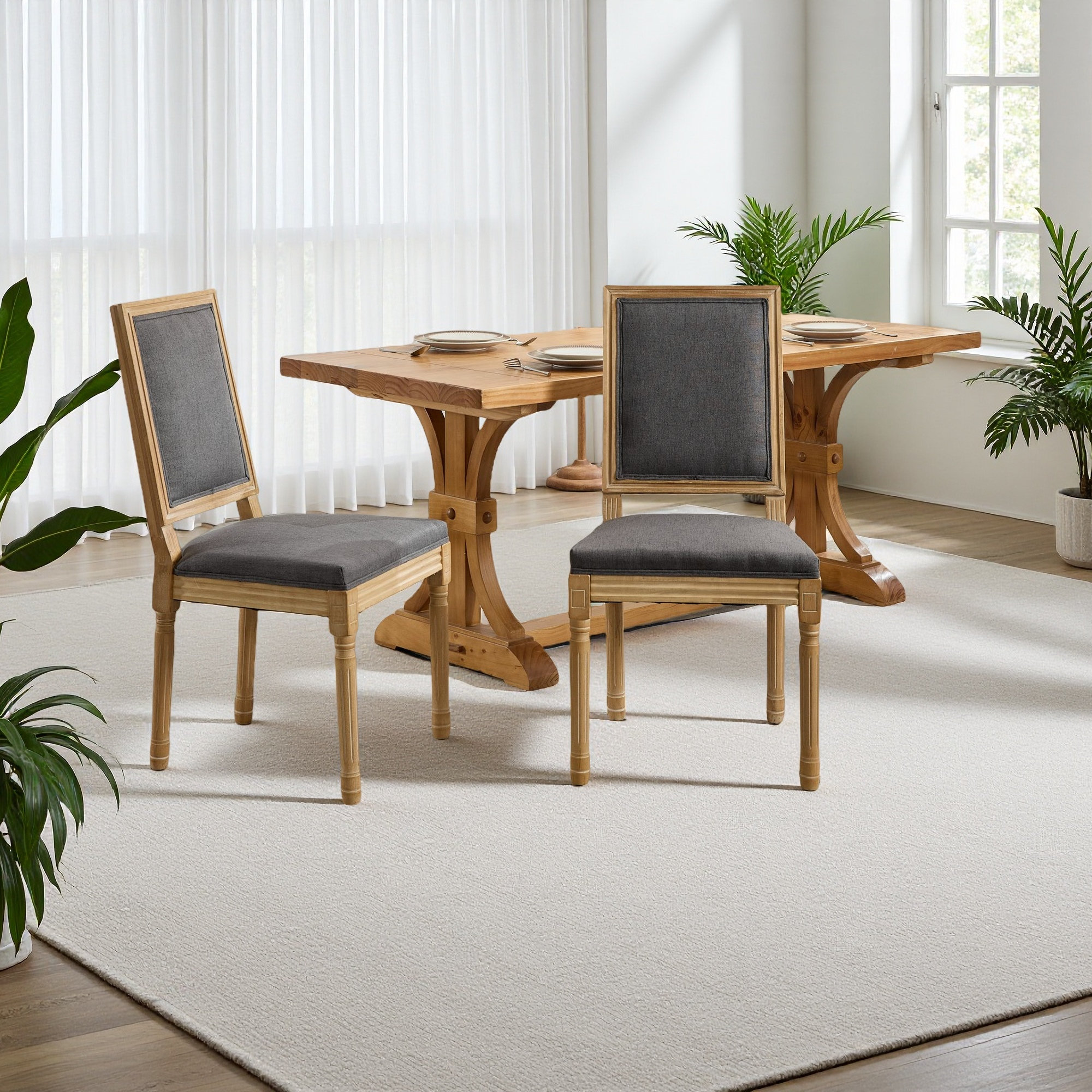 Ophelia & Co. French Decor Chairs Set Of 2, Louis Dining Chairs With ...