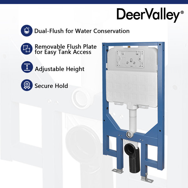 DeerValley Concealed In-Wall Toilet Tank | Wayfair
