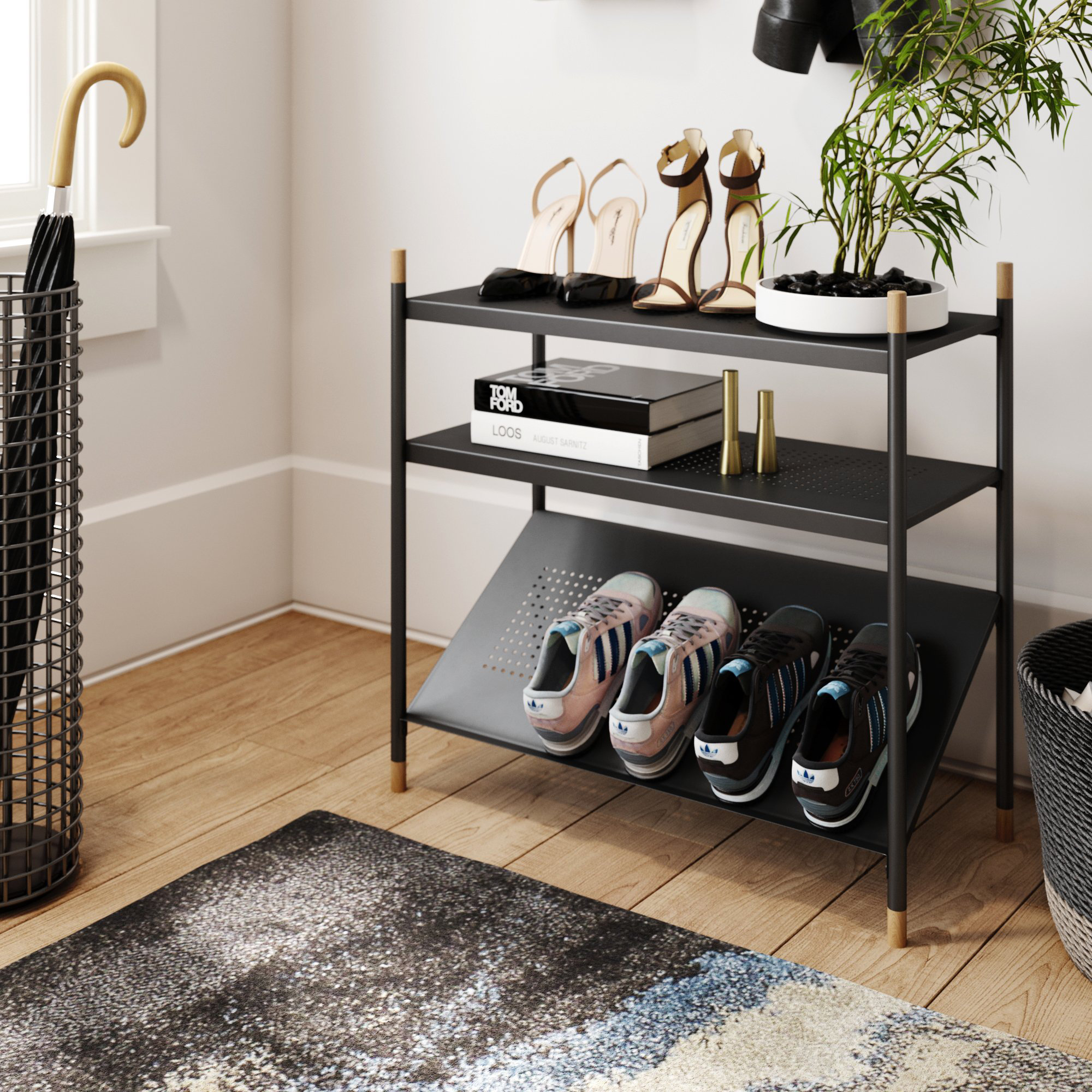 Ebern Designs Alice 12 Pair Shoe Rack & Reviews - Wayfair Canada