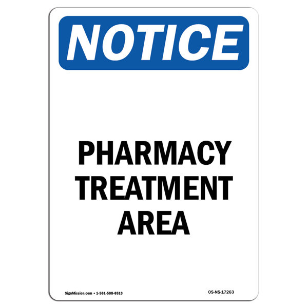 SignMission Pharmacy Treatment Area Sign | Wayfair
