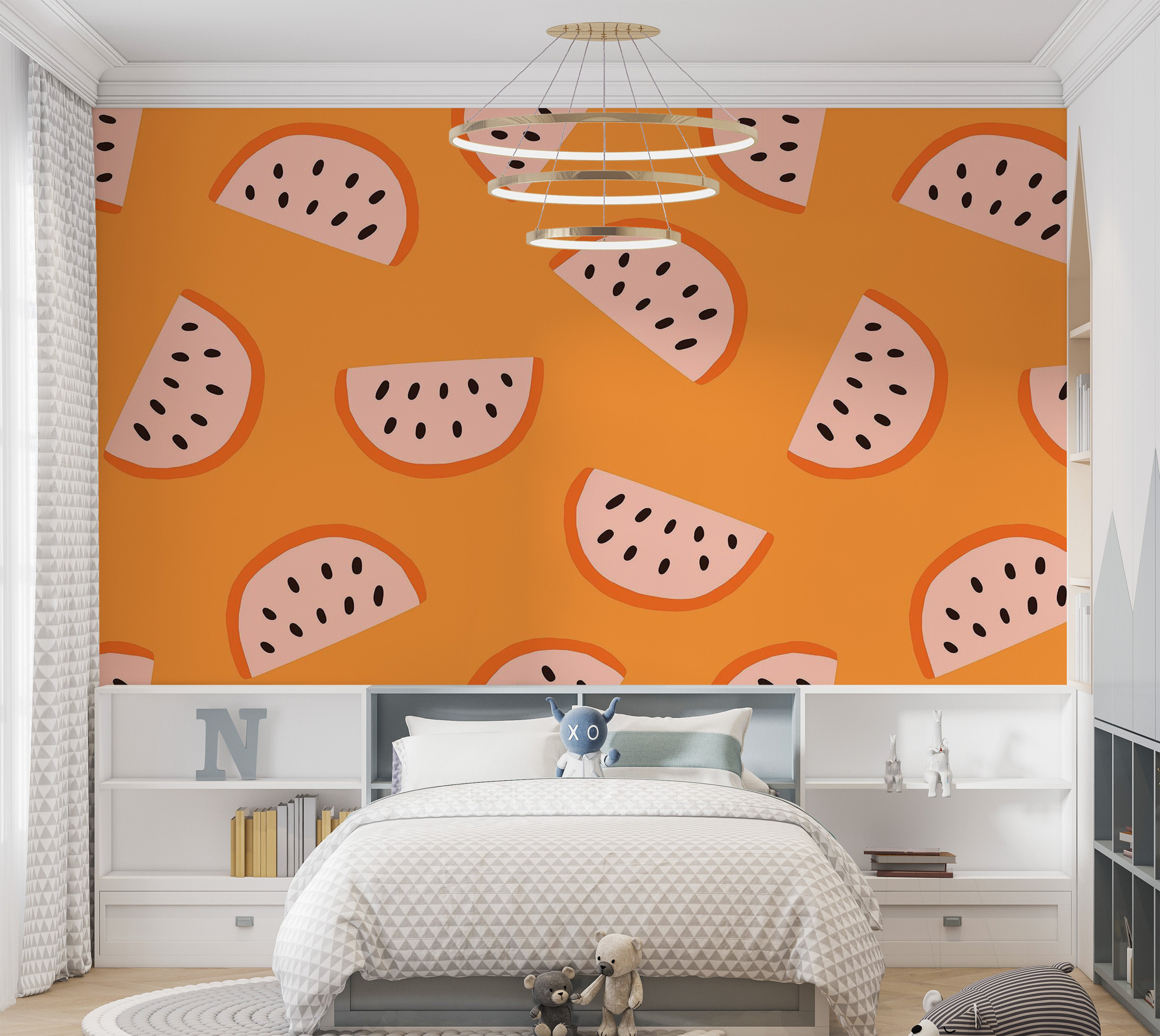Dakota Fields Premium Peel & Stick Wall Mural - Watermelon Slices | Wayfair