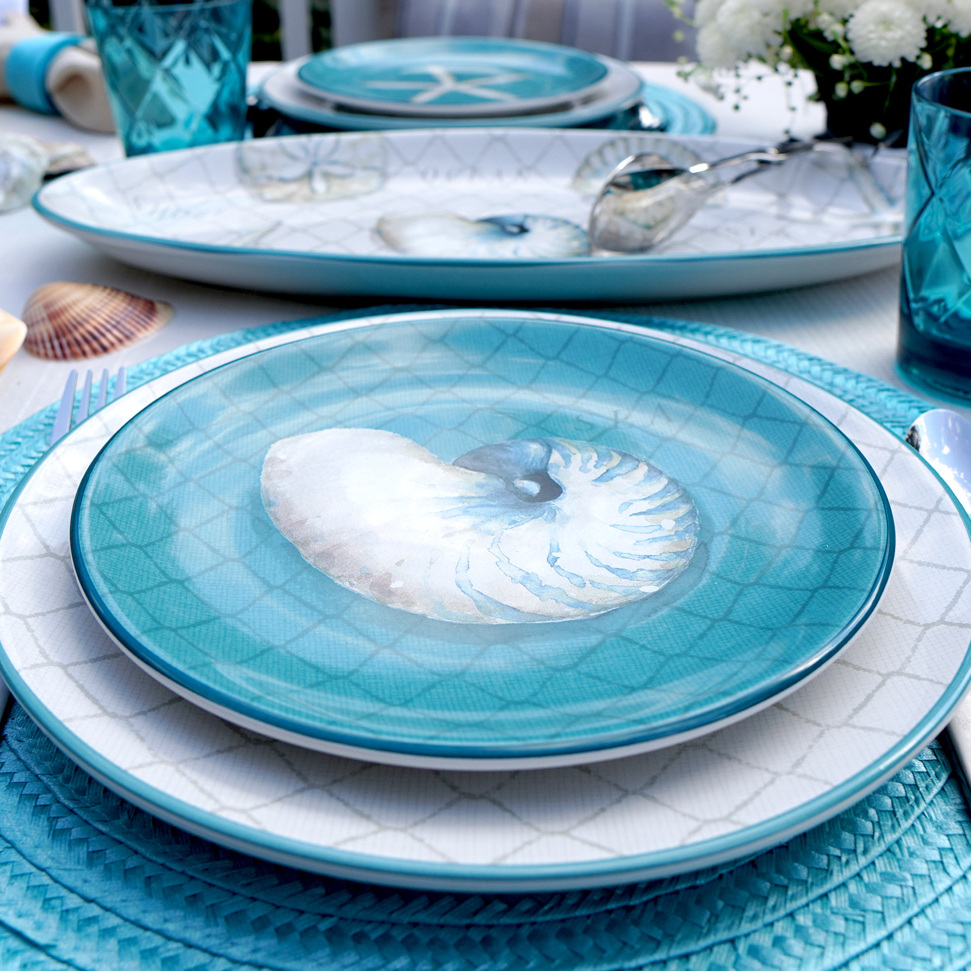 Certified International Ocean View Set of 4 Salad Plates | Wayfair
