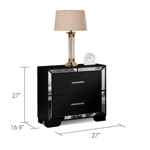 Mirrored Nightstands You'll Love | Wayfair