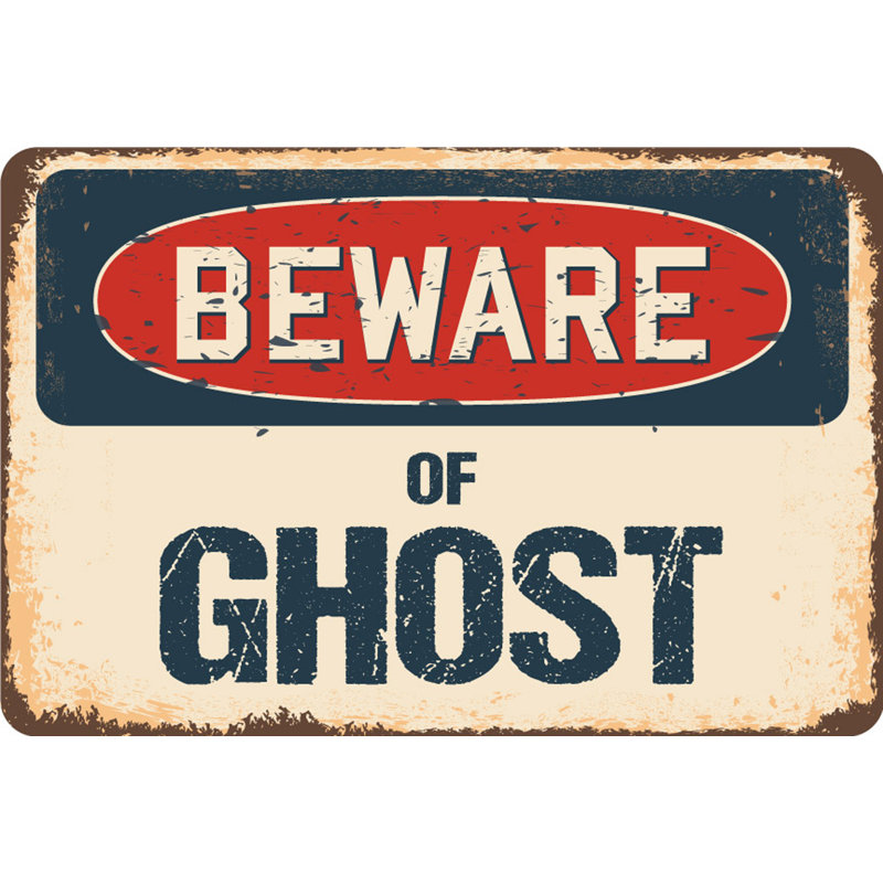 SignMission Beware of Ghost Sign | Wayfair