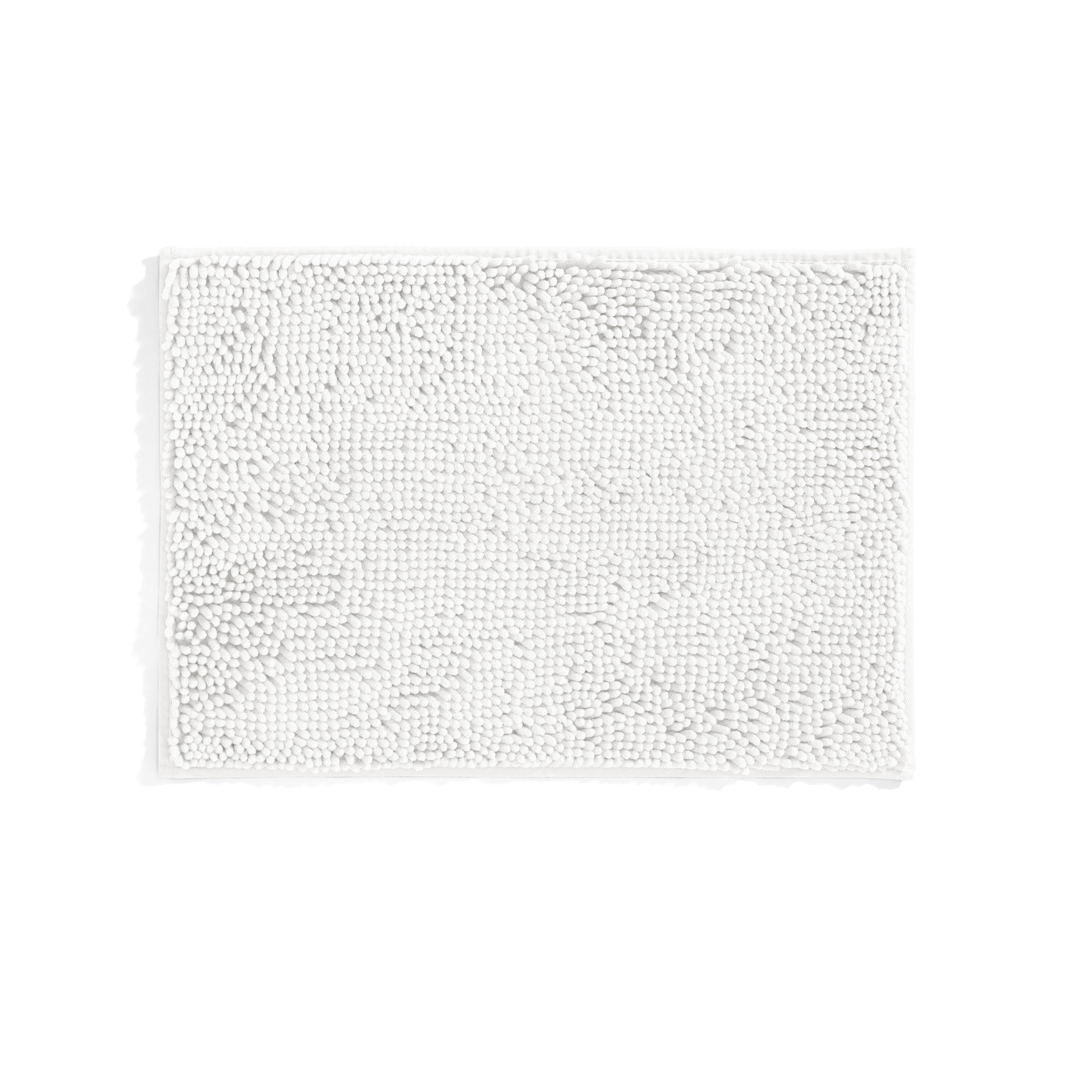 Becky Cameron Soft Absorbent Chenille Bath Mat Rug with Anti-Skid ...