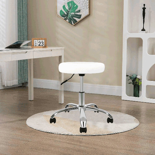 Ivy Bronx Hanjo Adjustable Height Lab Stool with Wheels | Wayfair
