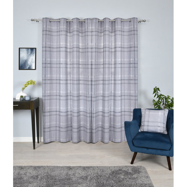 Grey Check Curtains | Wayfair.co.uk