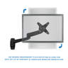 Mount-It Full Motion Premium Single Monitor Wall Mount Arm | Quick ...