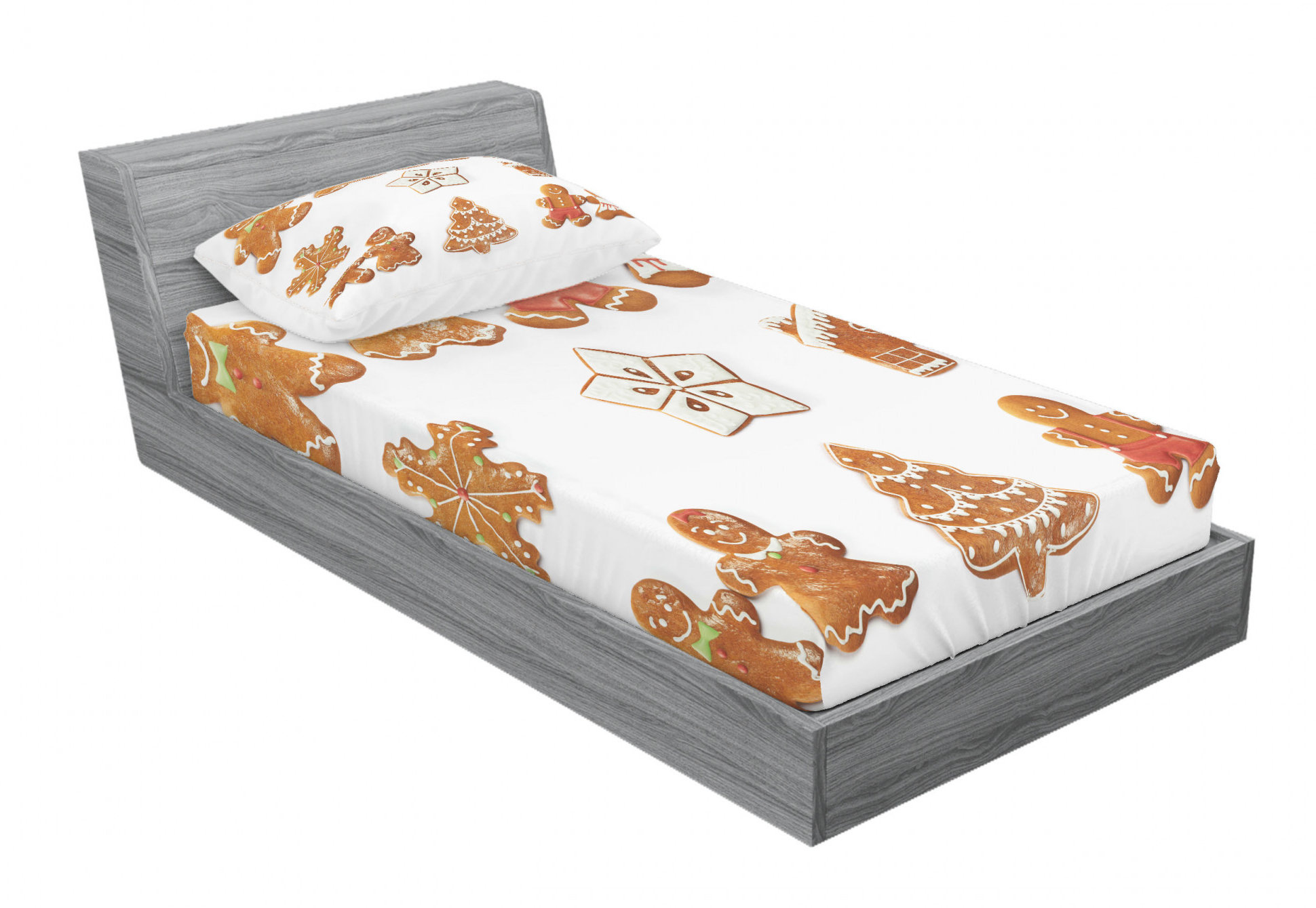 Ambesonne Gingerbread Sheet Set | Wayfair