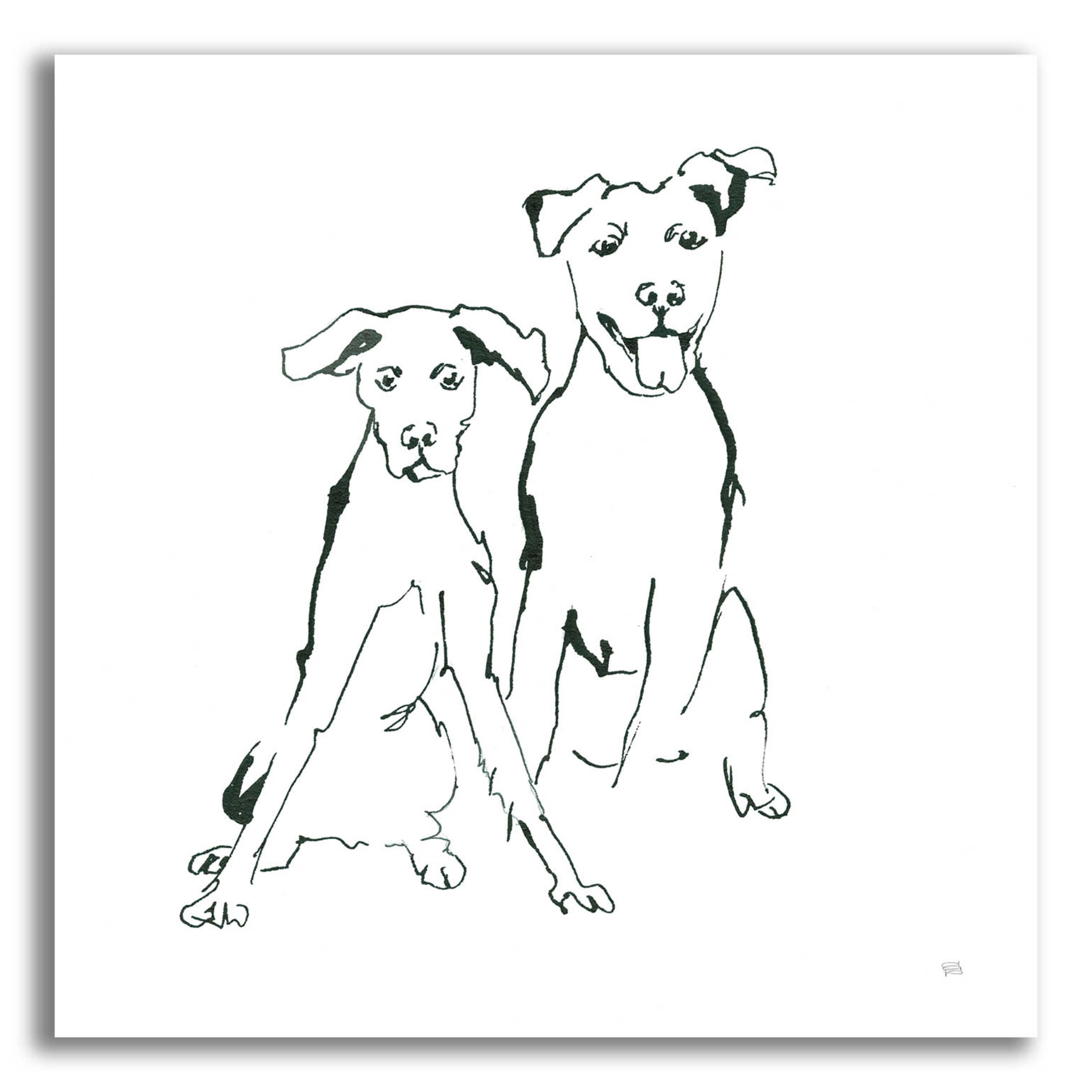 Red Barrel Studio® Lovable Mutts V by Chris Paschke - Unframed Painting ...