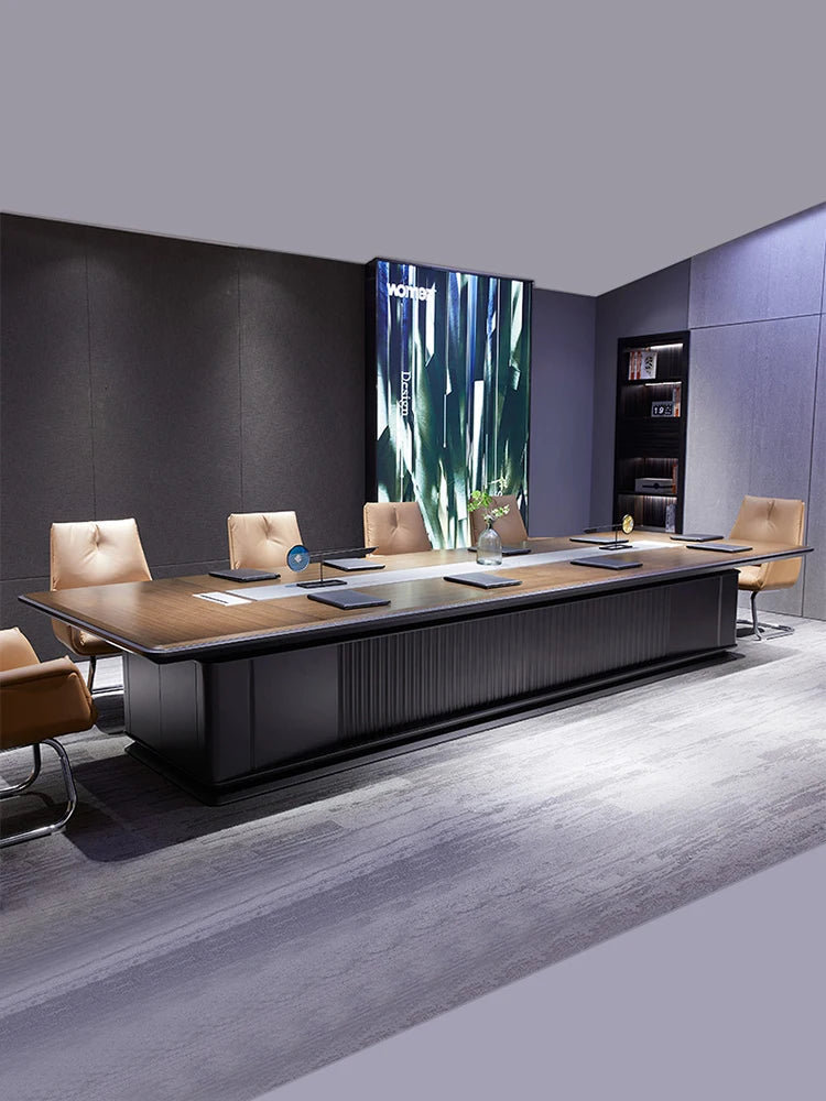 Glamour Furnishings Conference Table Long Table Large High-End Light ...