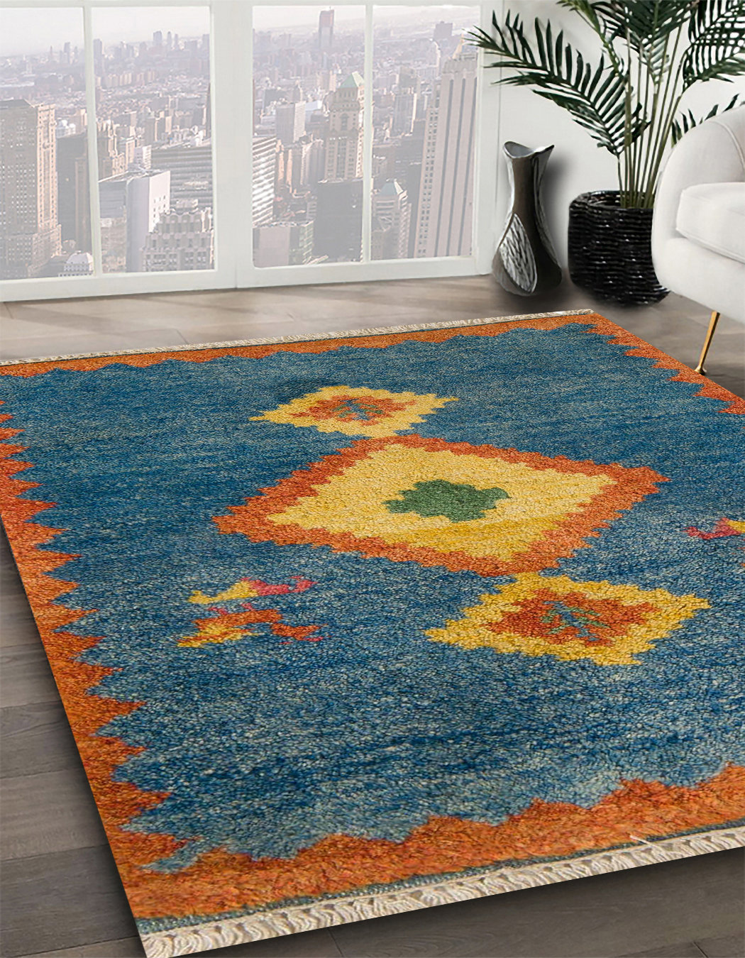 Foundry Select 100% Machine Washable Abstract 5204 Area Rug | Wayfair