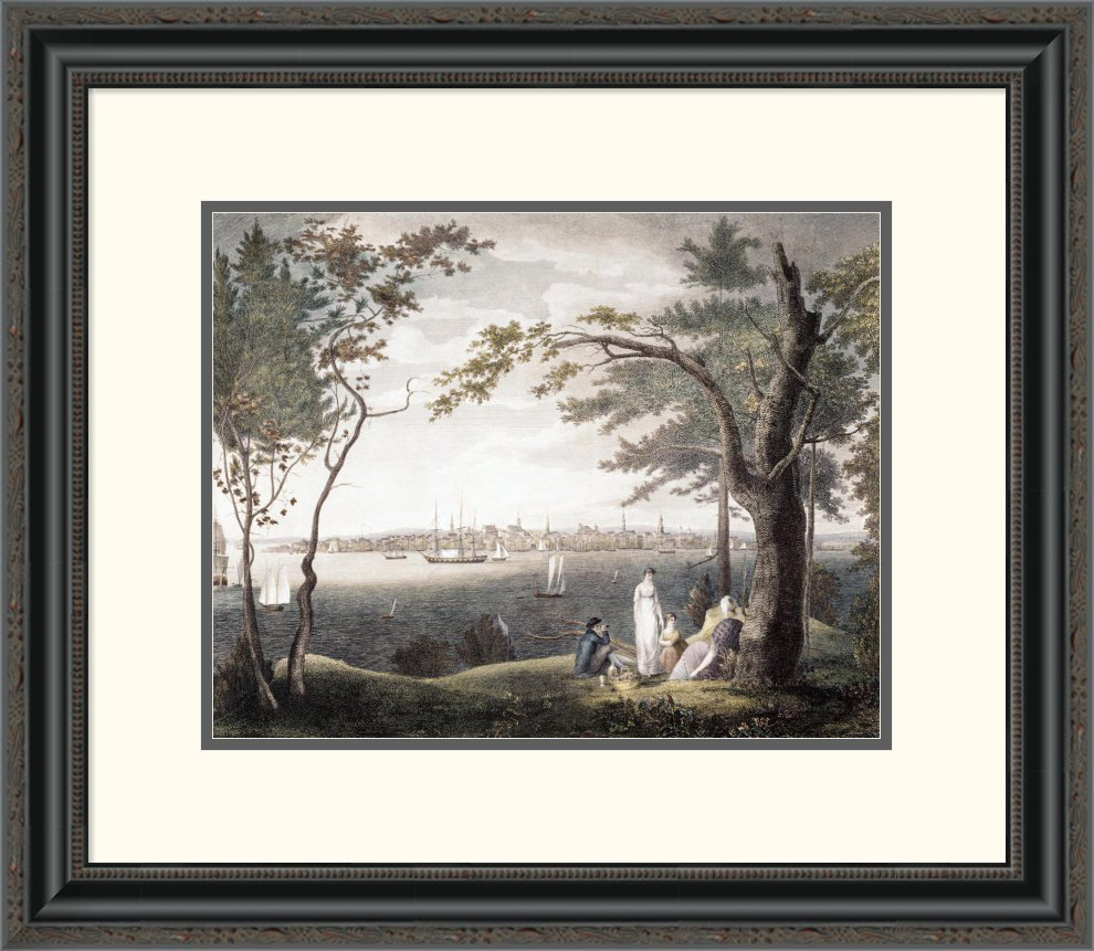 Global Gallery City of New York by Samuel Seymour - Picture Framed ...