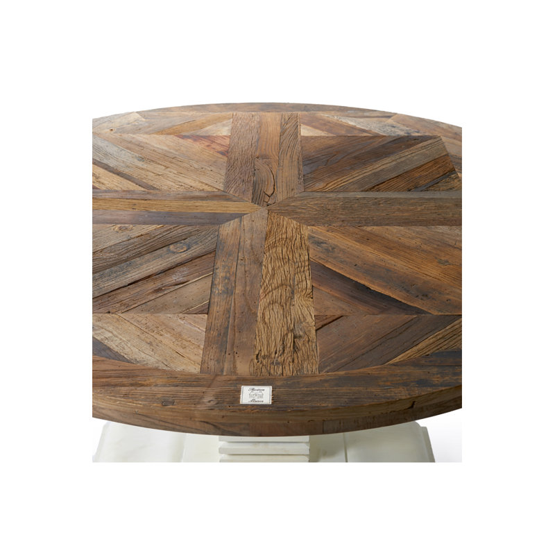 Rivièra Maison Crossroads 62'' Solid Wood Pedestal Dining Table | Wayfair