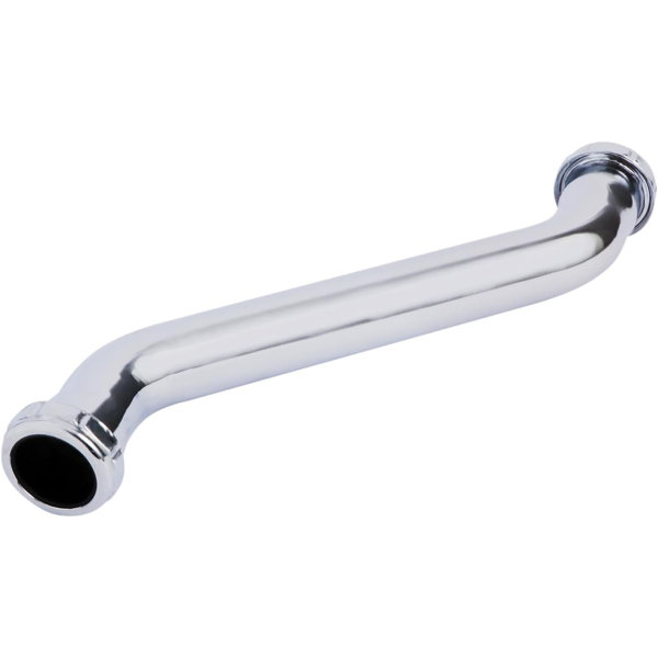 Highcraft Double Offset Tube 1-1/2" Chrome Brass 22-Gauge for Bathroom ...