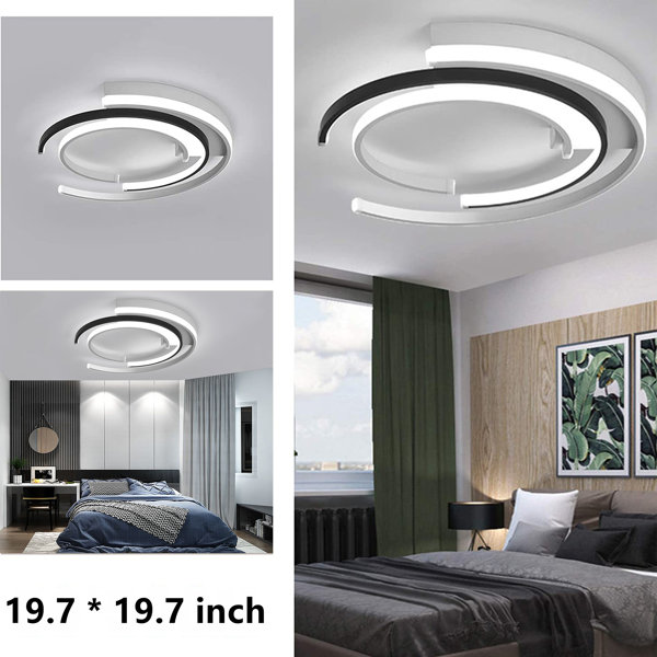 Ivy Bronx Pinard 19.7" Modern Round LED Acrylic Ceiling Light & Reviews ...