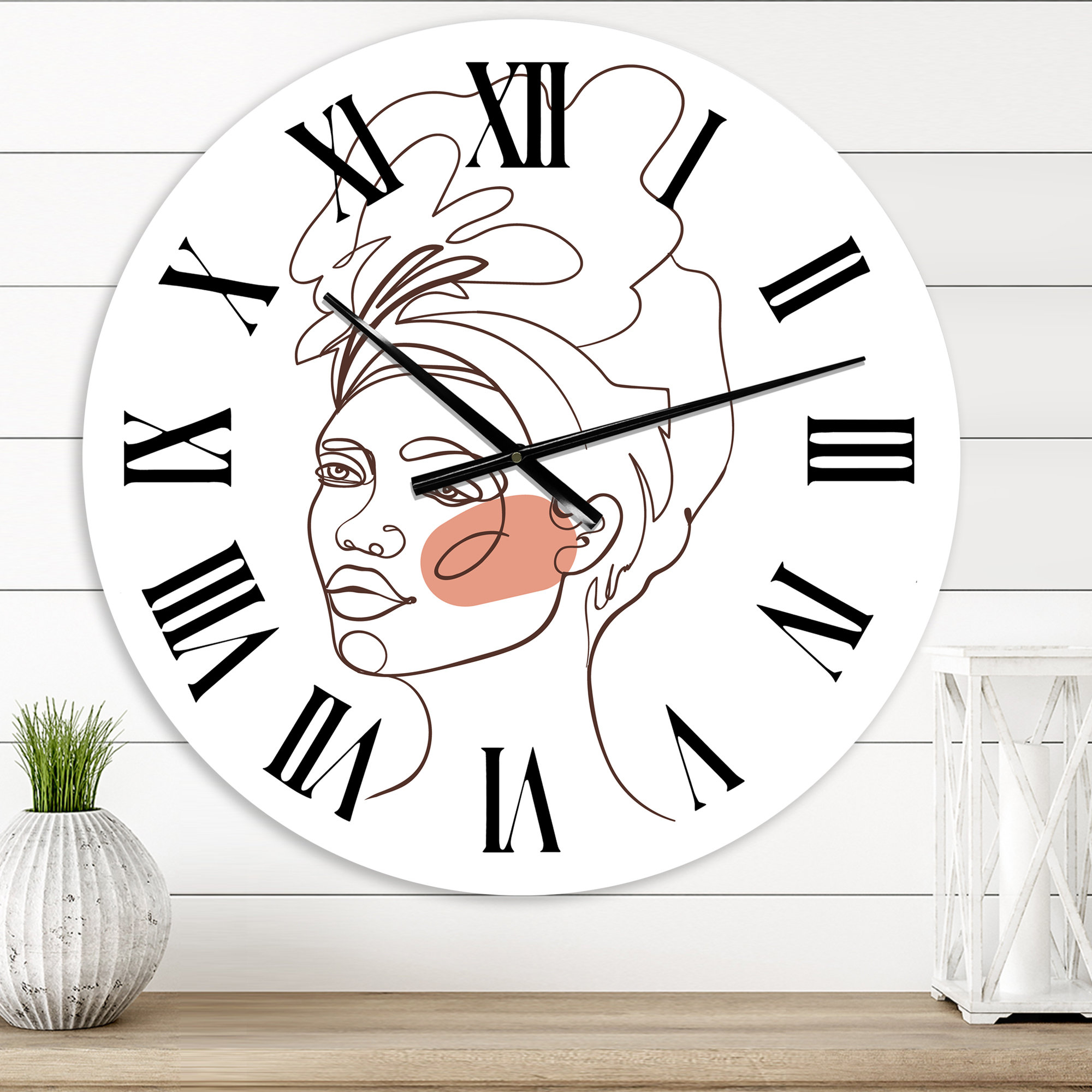 East Urban Home One Line Portrait of African American Woman III ...