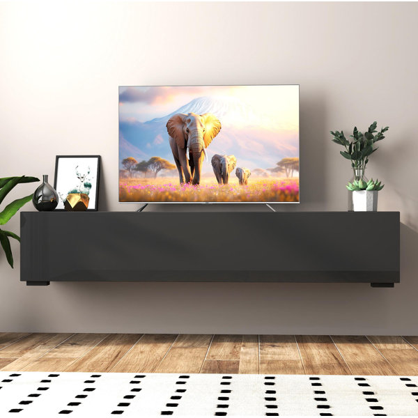 17 Stories Modern Entertainment Centre With Storage Media Console For ...