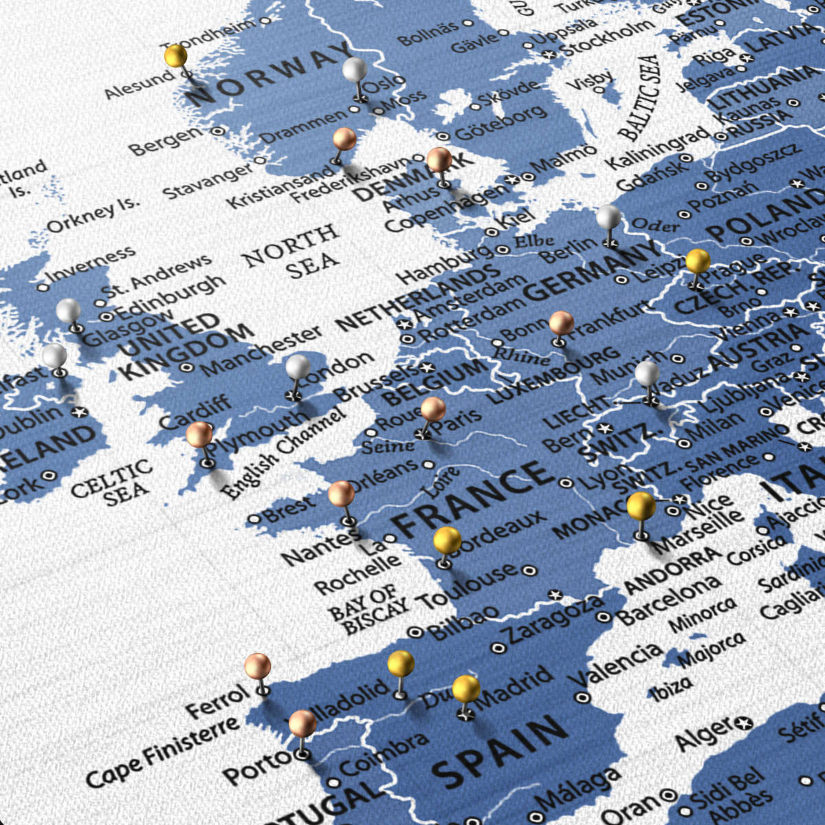 Breakwater Bay Personalized Push Pin Europe Map V - Wayfair Canada