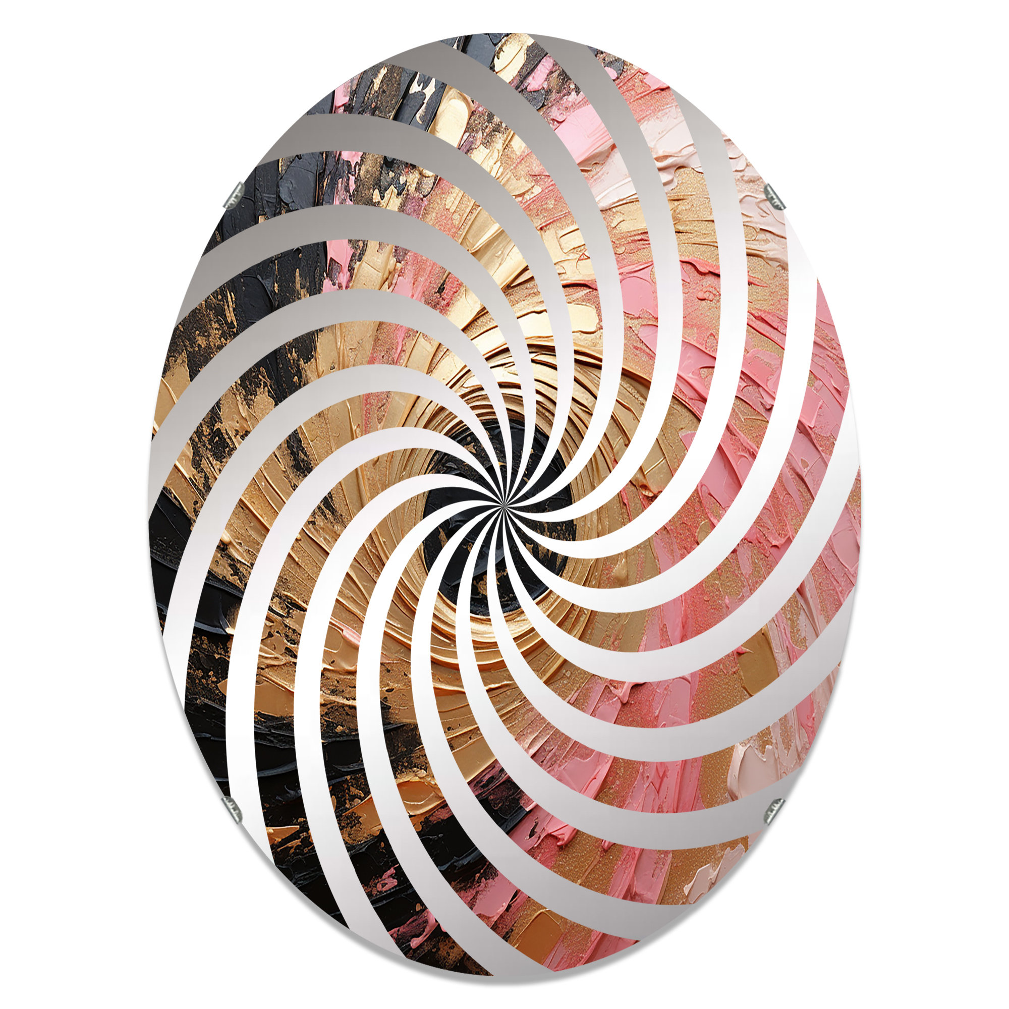 East Urban Home Minimalism Vortex Pink Poteries - Vortex Decorative ...