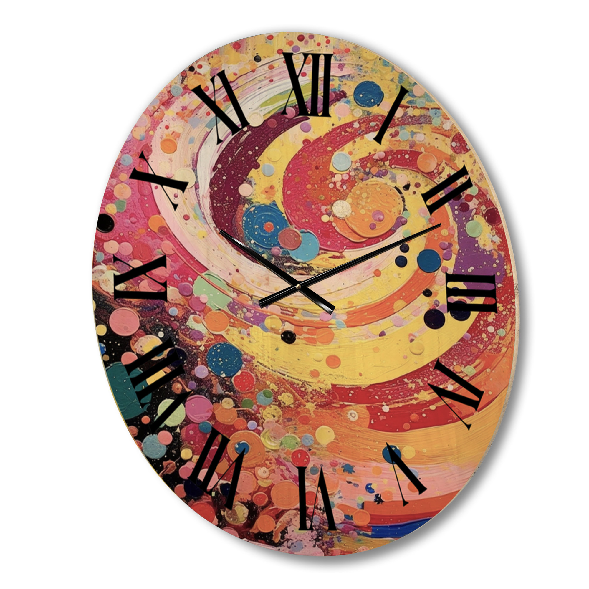 Bless international Amman Solid Wood Wall Clock | Wayfair