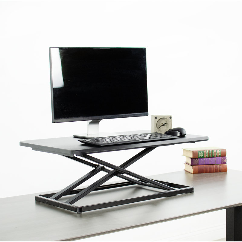 Vivo Black Single Top Desk Riser & Reviews | Wayfair