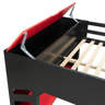 Ivy Bronx Modern Full Gaming Loft Bed With Lighted Desk, Storage ...