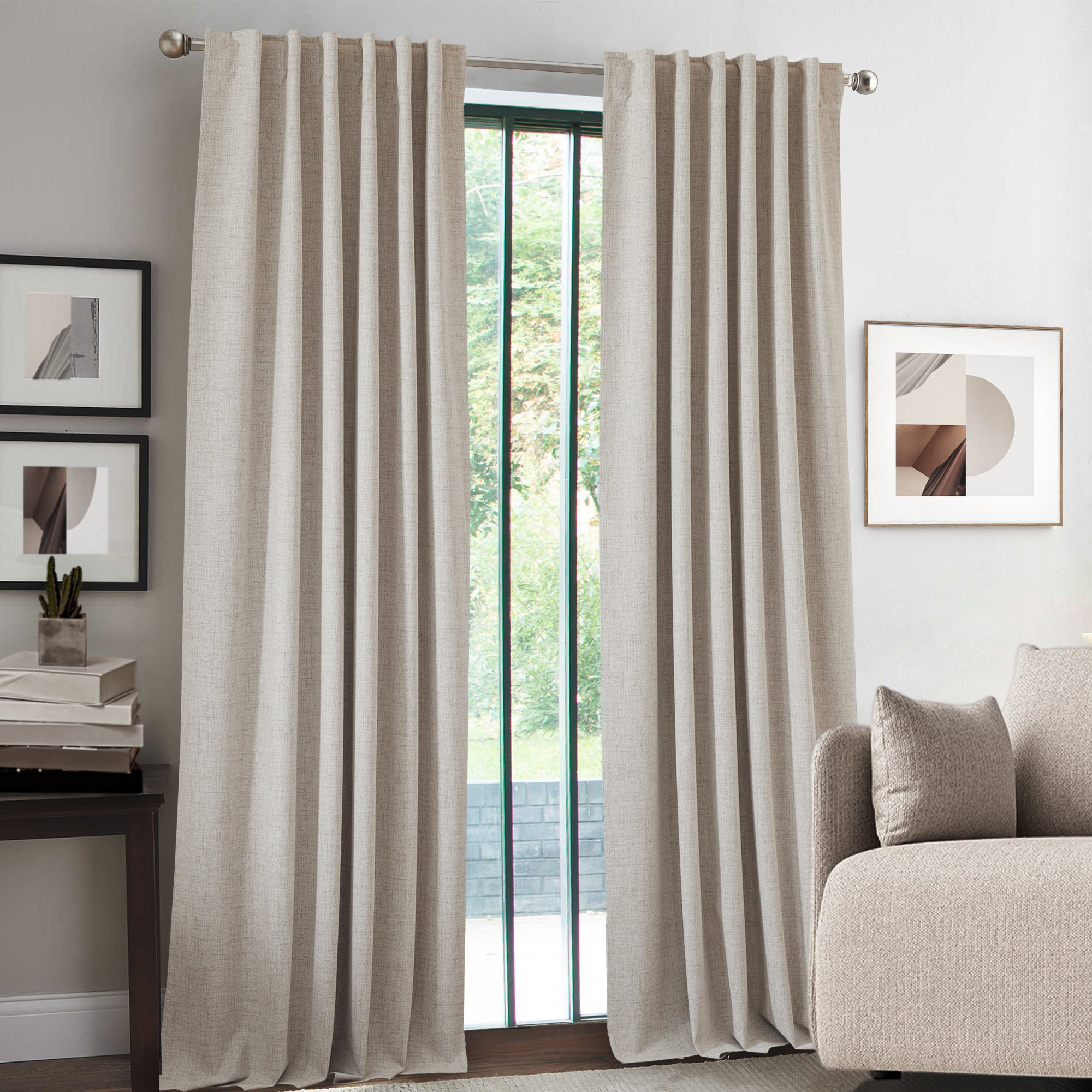 Ebern Designs Parbel 100% Blackout Curtain for Bedroom & Living Room ...