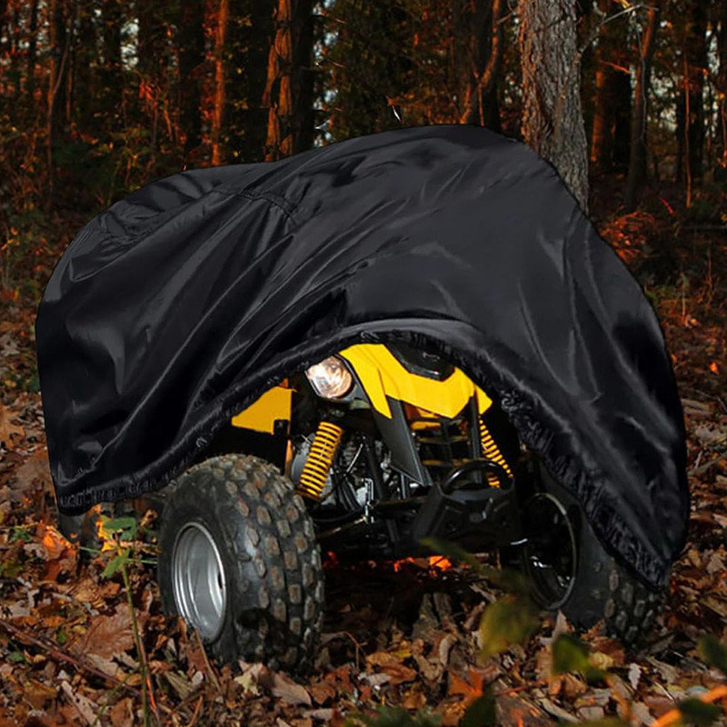 ZILNOX Large ATV Cover, XL 4 Wheelers Covers 420D Waterproof for ...