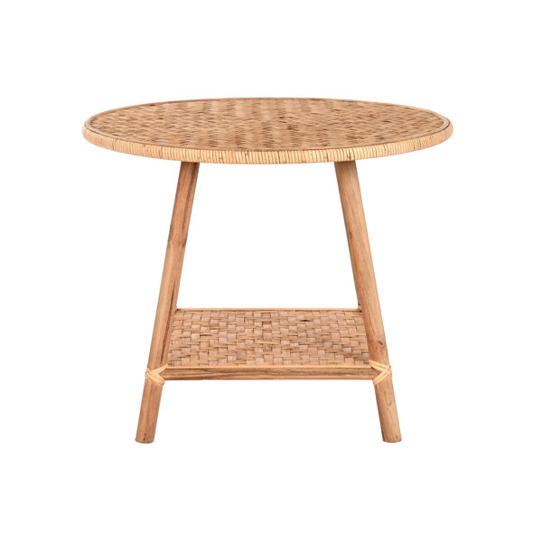Bay Isle Home Auxiliary Table Bamboo Rattan 61X61x46 Natural | Wayfair.ie