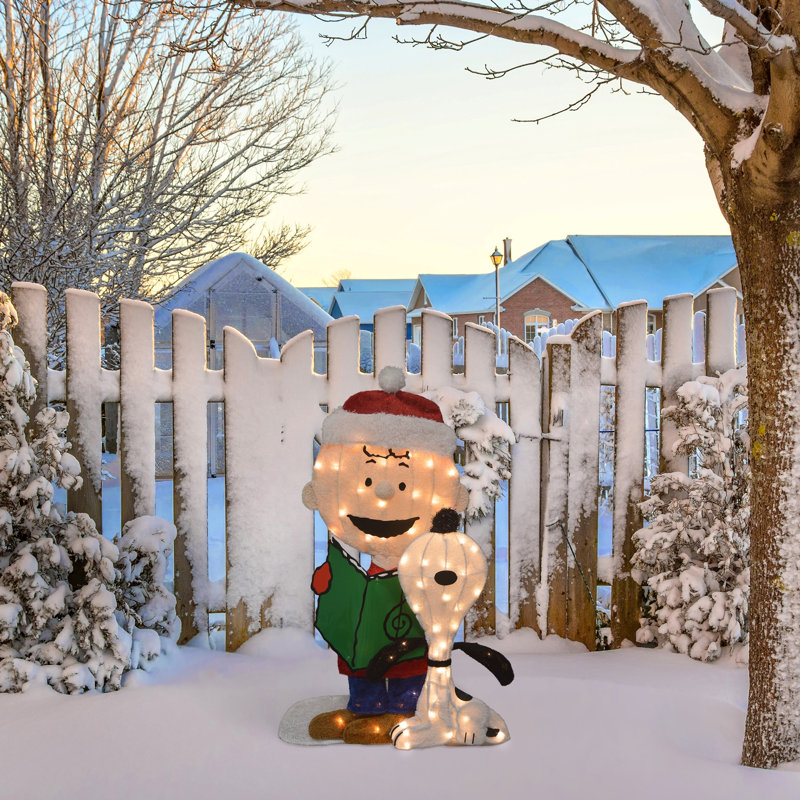 Northlight Seasonal LED Lighted Peanuts Charlie Brown And Snoopy ...