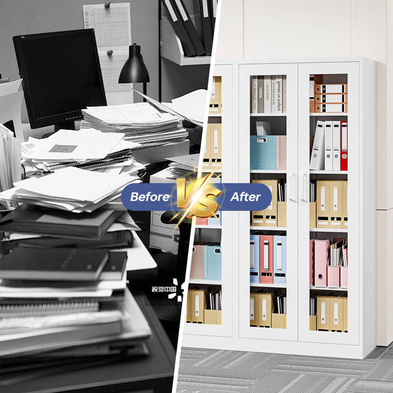 Inbox Zero Kizzi 5 - Shelf Storage Cabinet & Reviews | Wayfair