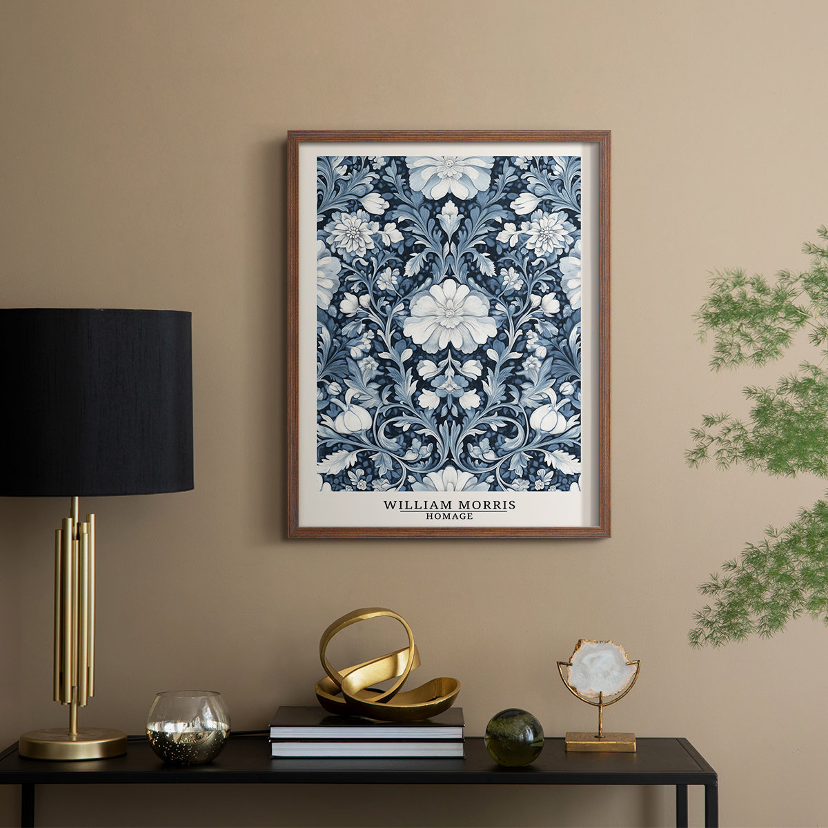 Winston Porter WM MORRIS Series DCCIX Framed Print - Solid Wood | Wayfair