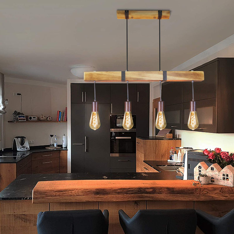 Williston Forge Allisandra 4 - Light Kitchen Island Bulb Pendant ...