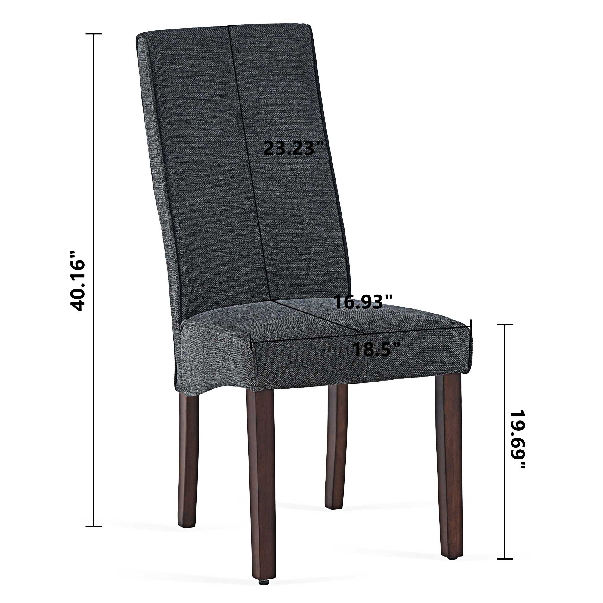 Winston Porter Linen Upholstered Dining Chair High Back ,Reading chair ...