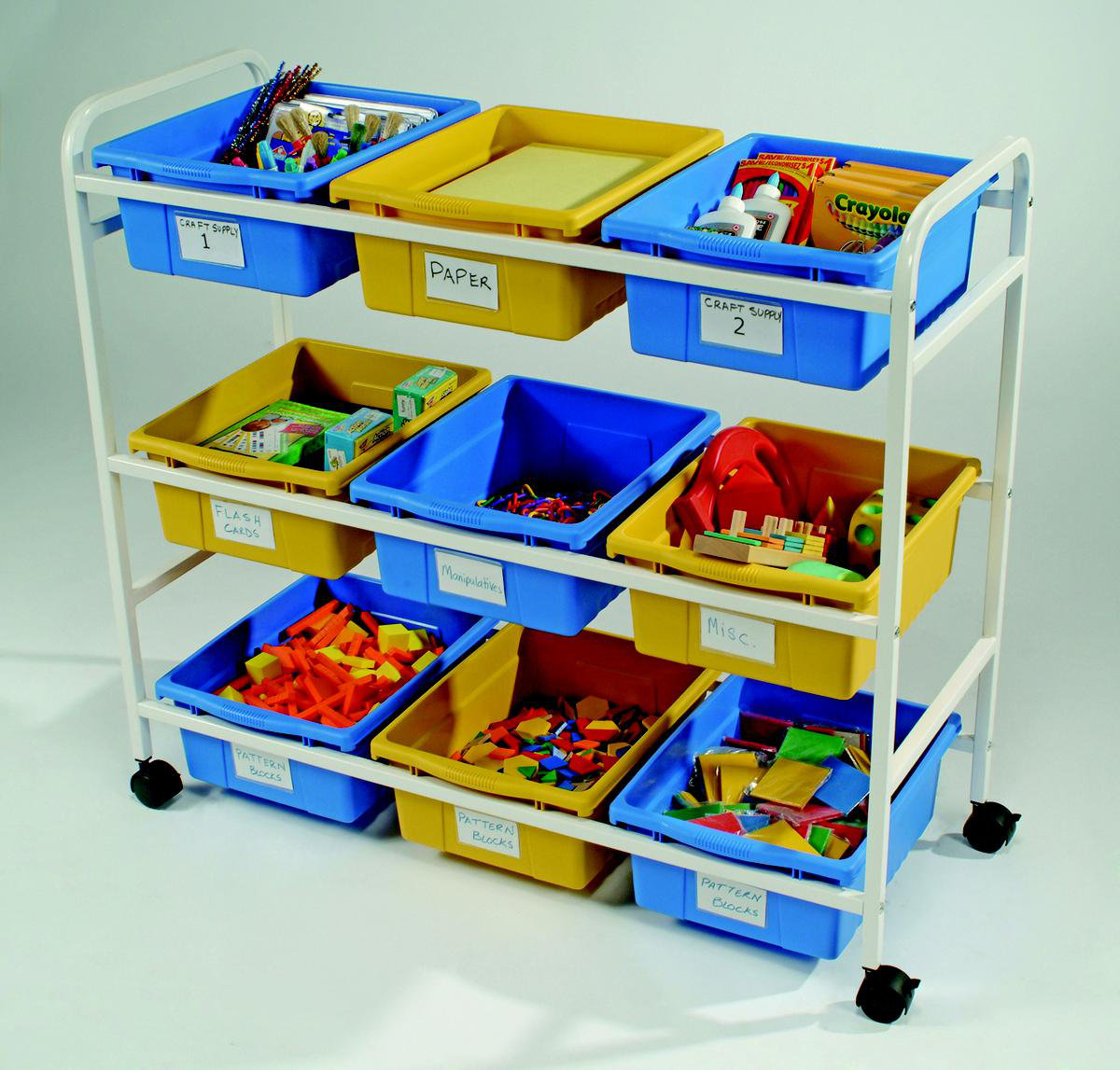 Copernicus Double Sided 9 Compartment Teaching Cart with Bins & Reviews ...