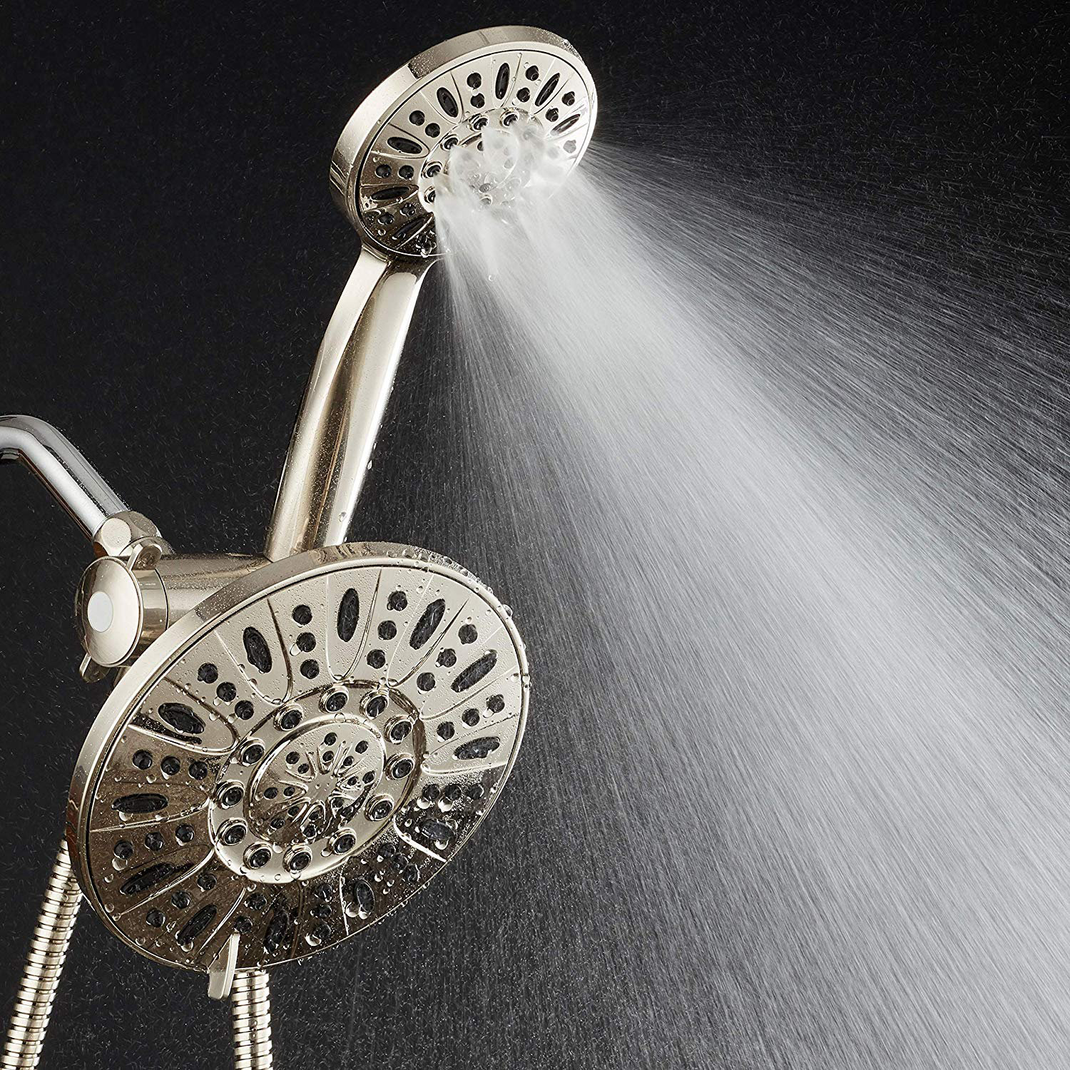 AquaDance® Premium High Pressure Multi Function Dual Shower Head ...