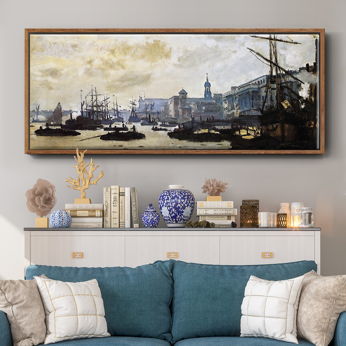 Wexford Home The Port of London, 1871- Framed Canvas | Wayfair