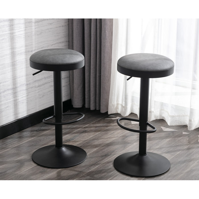 Latitude Run® Reld Swivel Adjustable Height Stool | Wayfair