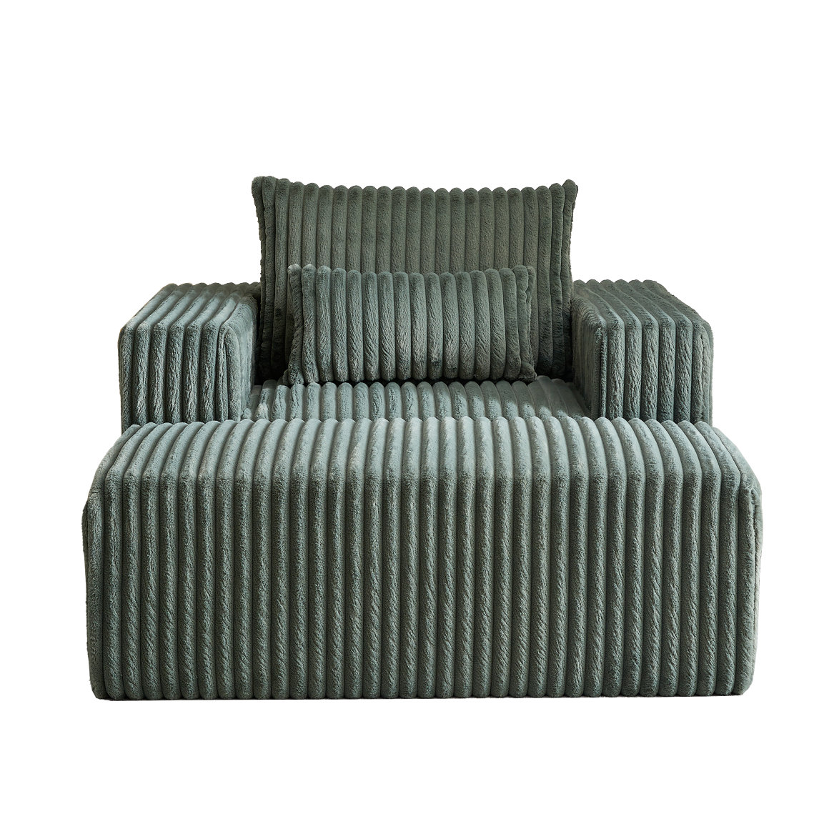 Mercer41 Modern Sofa62.5- Corduroy Sponge Sofa Lounge Chair With ...