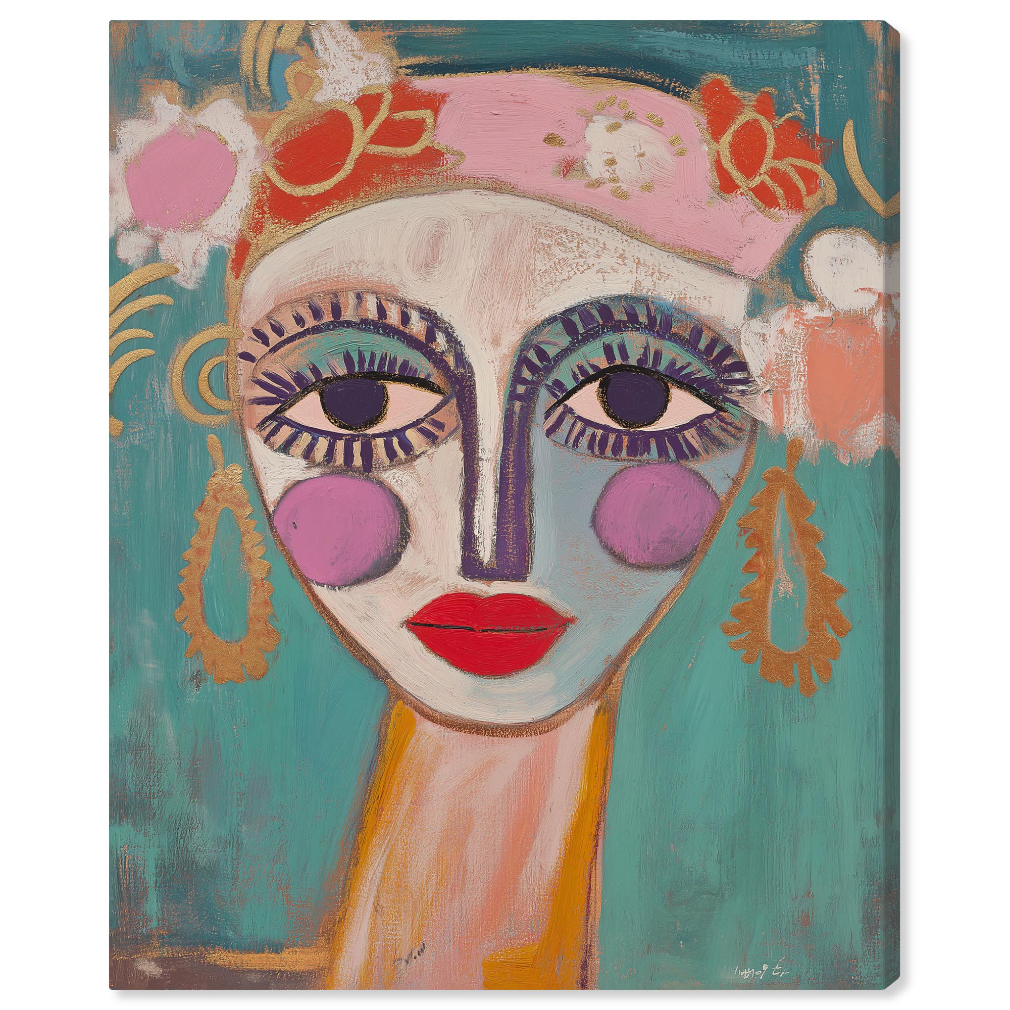 Art Remedy Feminine Blossom Canvas Modern Portraits by Art Remedy | Wayfair