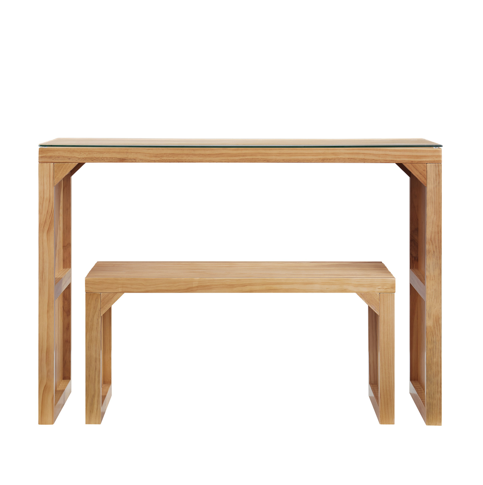 Foundry Select Dining Bench and Table, Pine Indoor Wood Bench for ...