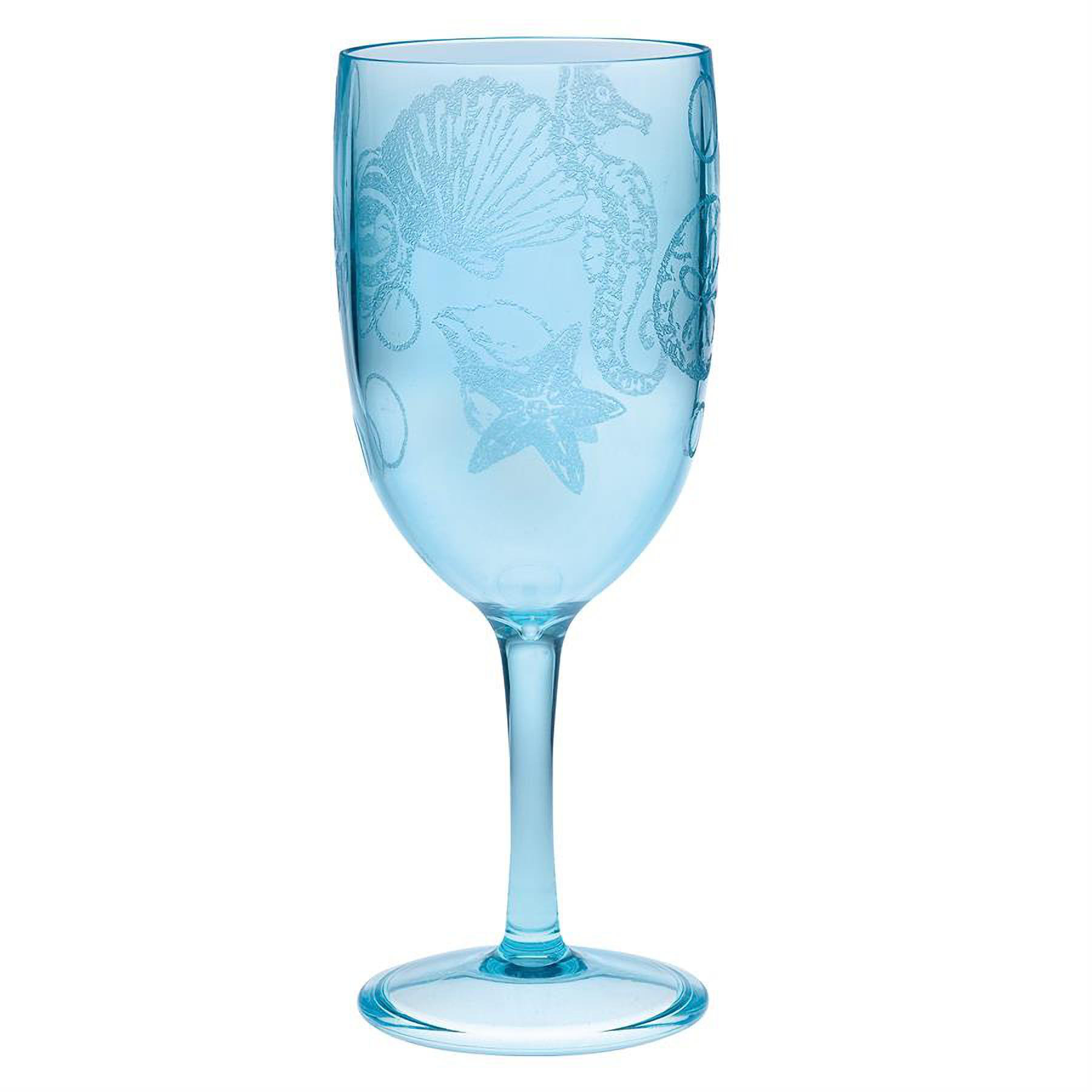 Highland Dunes Amin Ocean 15 oz. Acrylic White Wine Glass & Reviews ...