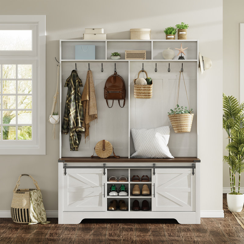 HOMEIBRO Chic Cove Hall Tree 59 Wide & Reviews | Wayfair