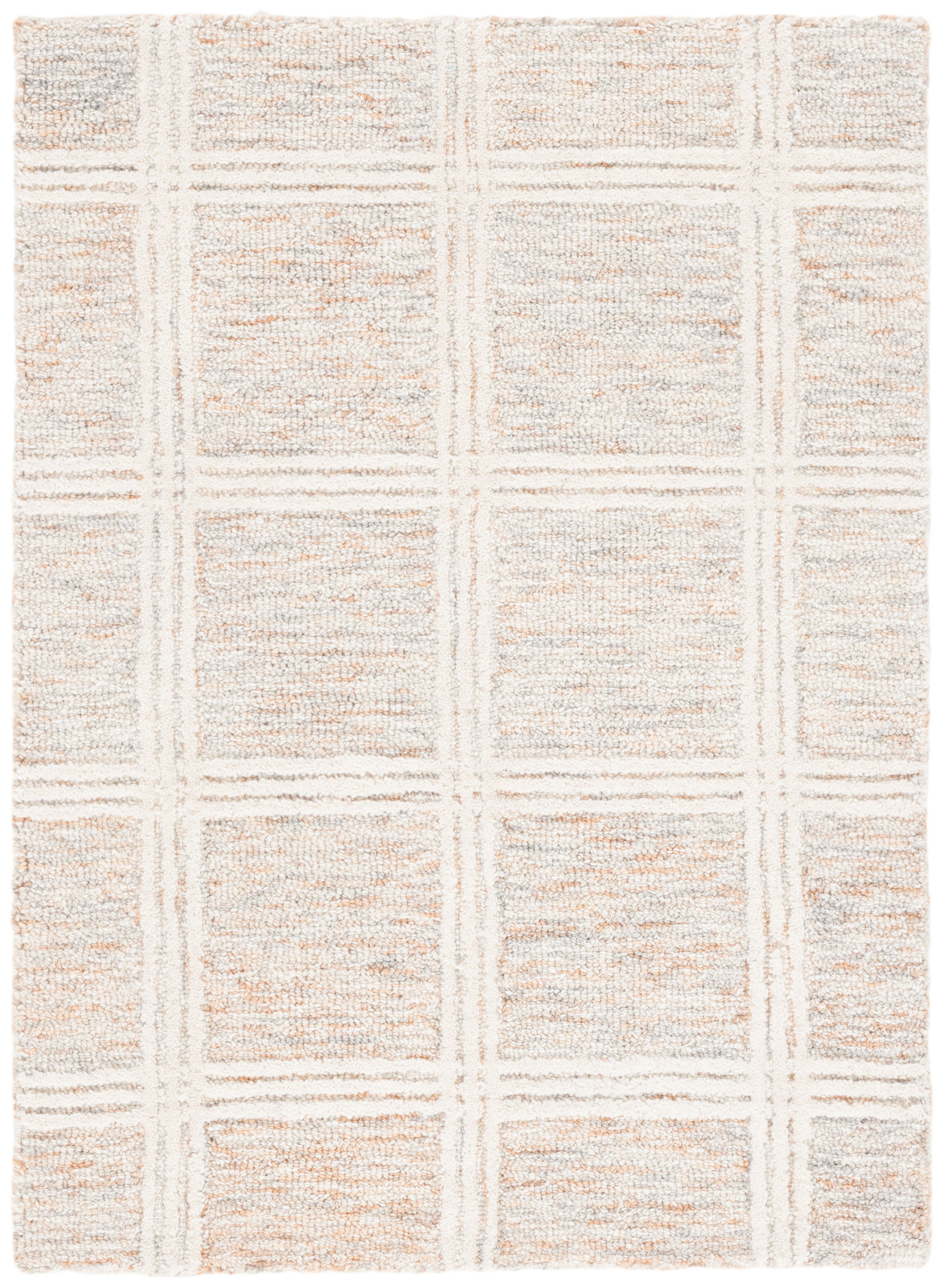 Ebern Designs Pine 103 Area Rug In Rust / Ivory | Wayfair
