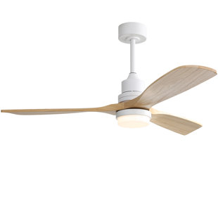 White & Cream Ceiling Fans With Lights You'll Love | Wayfair